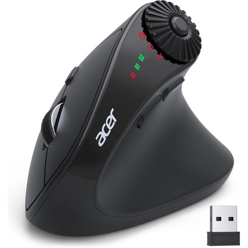 acer Ratón ergonómico inalámbrico con rueda de desplazamiento lateral ...